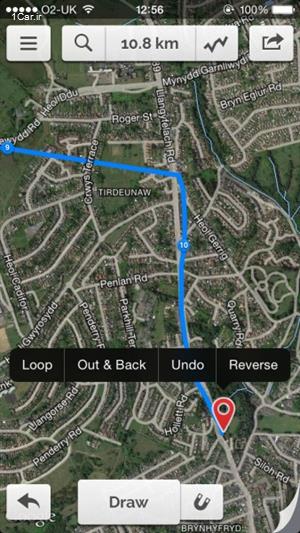بررسی اپلیکیشن Footpath Route Planner :: وان کار